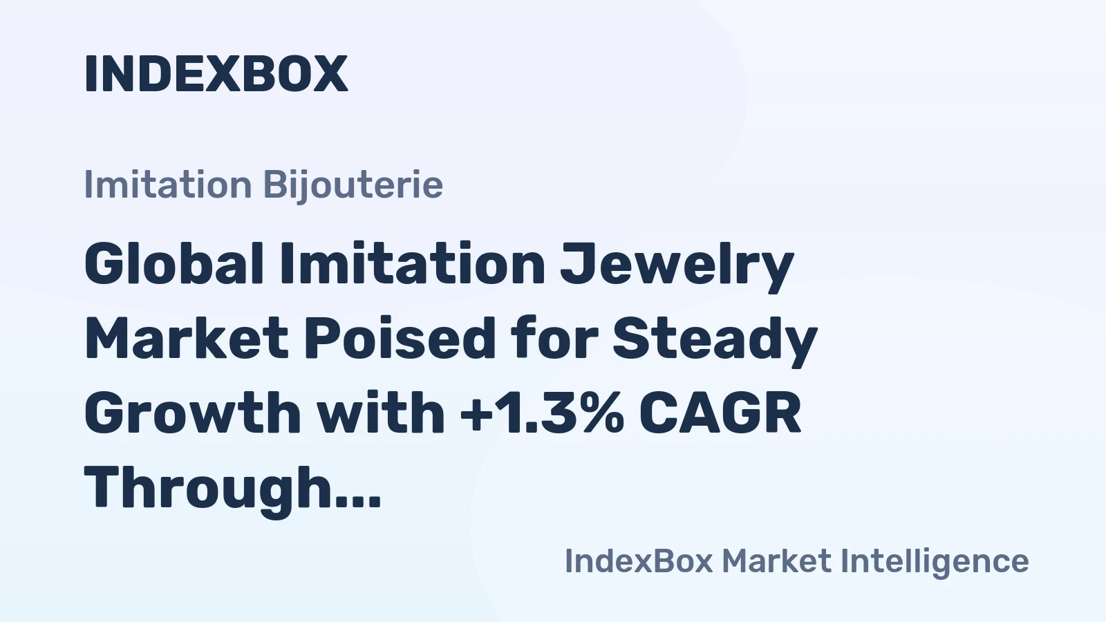 Global Imitation Jewelry Market Poised for Steady Growth with +1.3% CAGR Through 2035