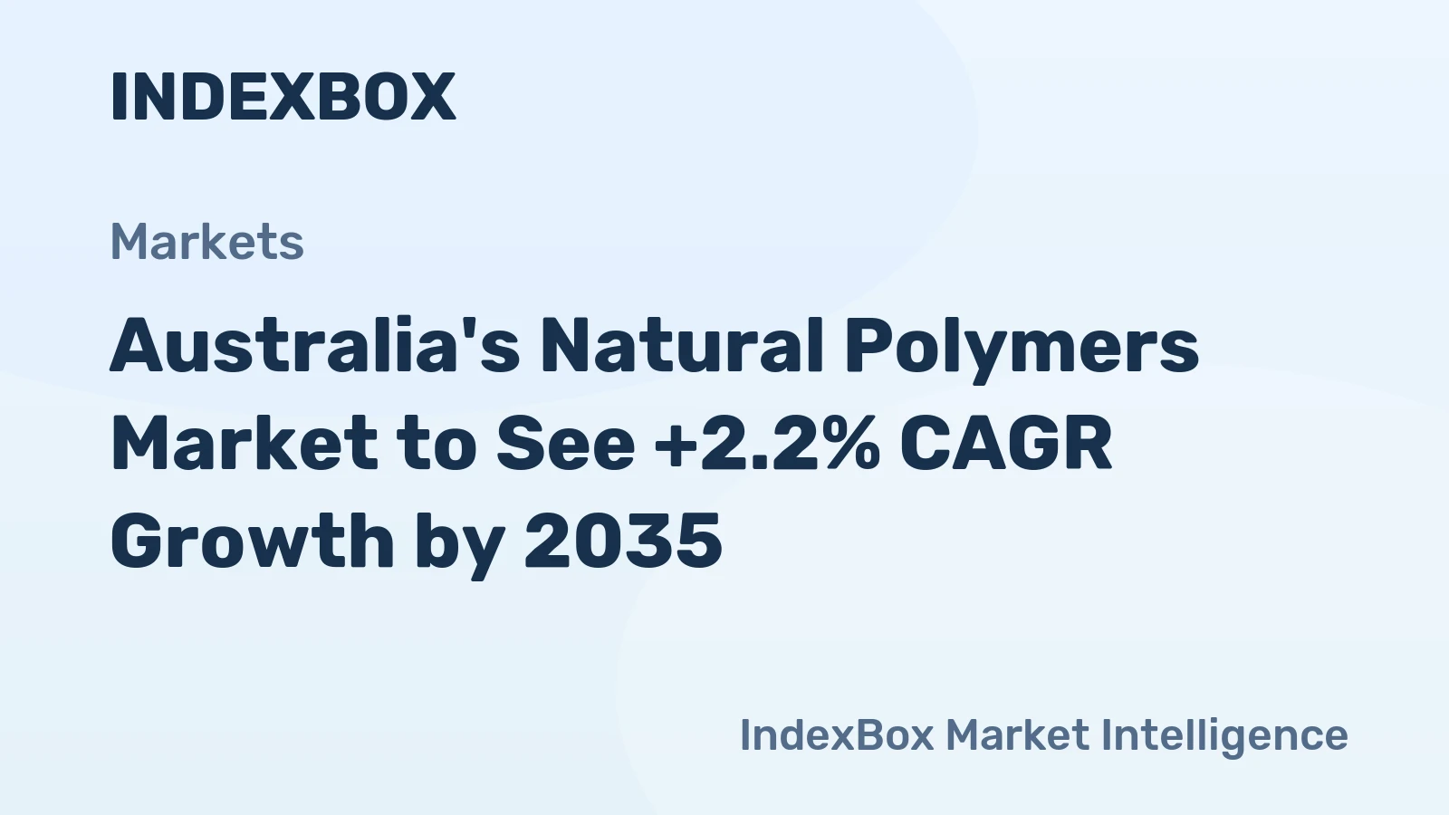 Australia's Natural Polymers Market to See +2.2% CAGR Growth by 2035