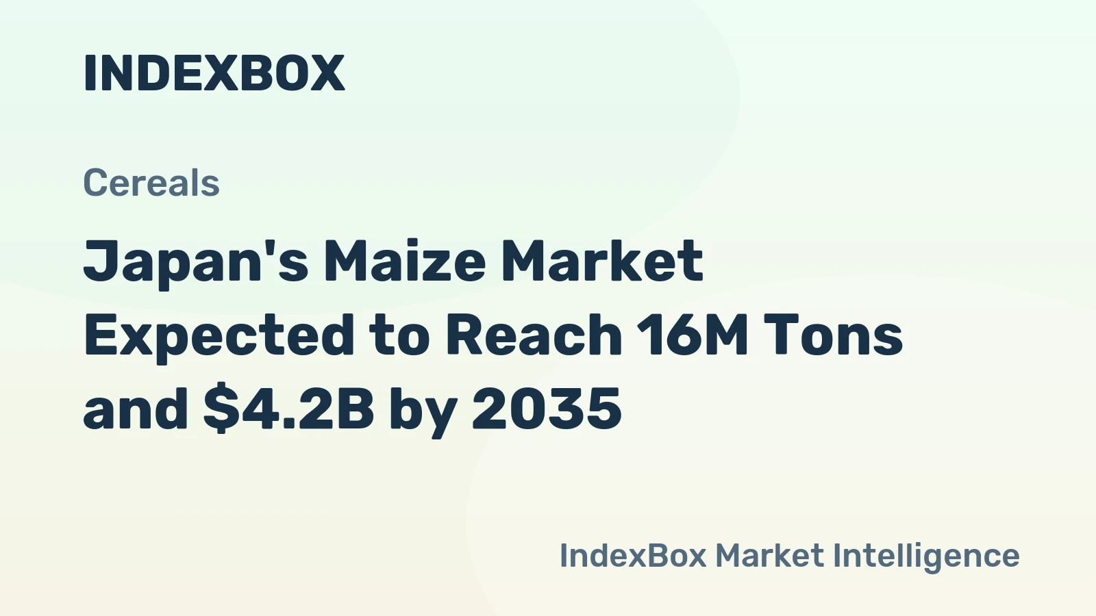 Japan's Maize Market Expected to Reach 16M Tons and $4.2B by 2035