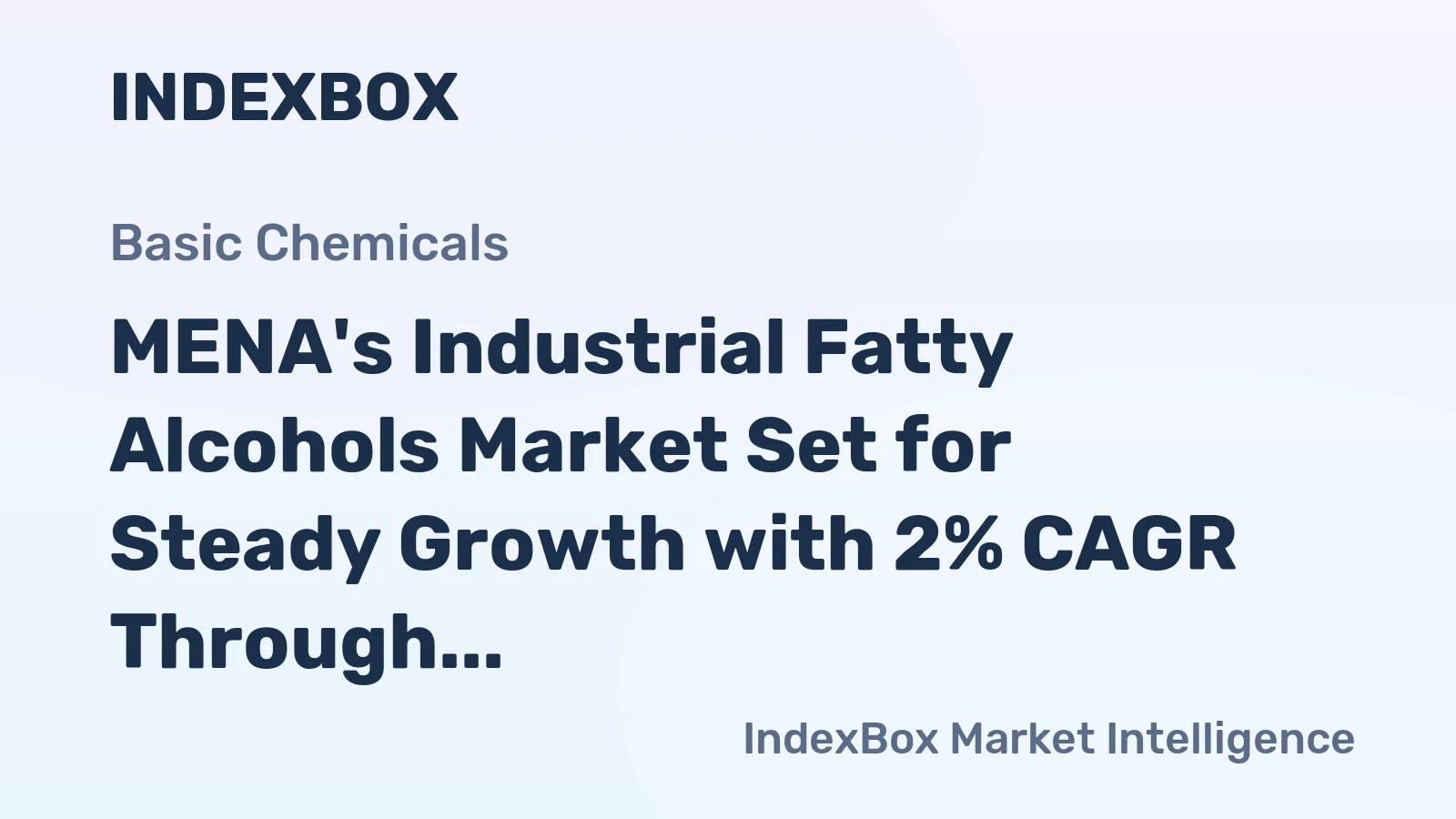 MENA's Industrial Fatty Alcohols Market Set for Steady Growth with 2% CAGR Through 2035