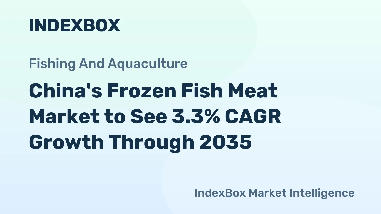 China's Frozen Fish Meat Market to See 3.3% CAGR Growth Through 2035