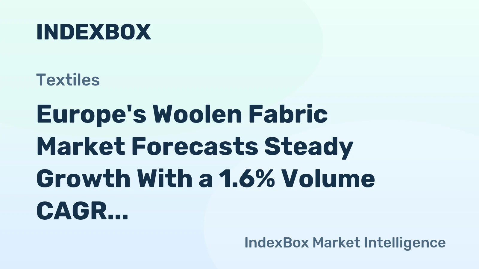 Europe's Woolen Fabric Market Forecasts Steady Growth With a 1.6% Volume CAGR Through 2035