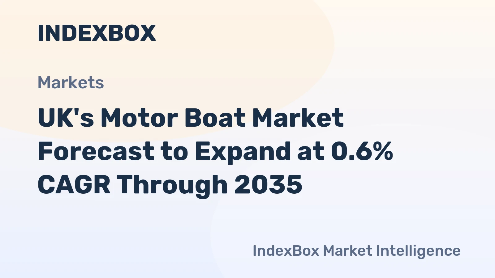 UK's Motor Boat Market Forecast to Expand at 0.6% CAGR Through 2035