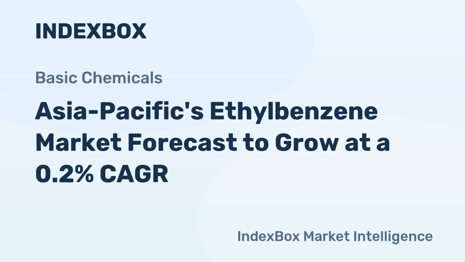 Asia-Pacific's Ethylbenzene Market Forecast to Grow at a 0.2% CAGR