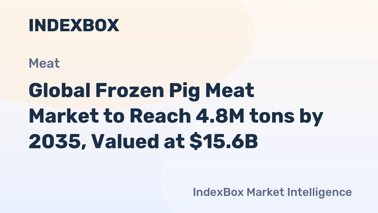 Global Frozen Pig Meat Market to Reach 4.8M tons by 2035, Valued at $15.6B
