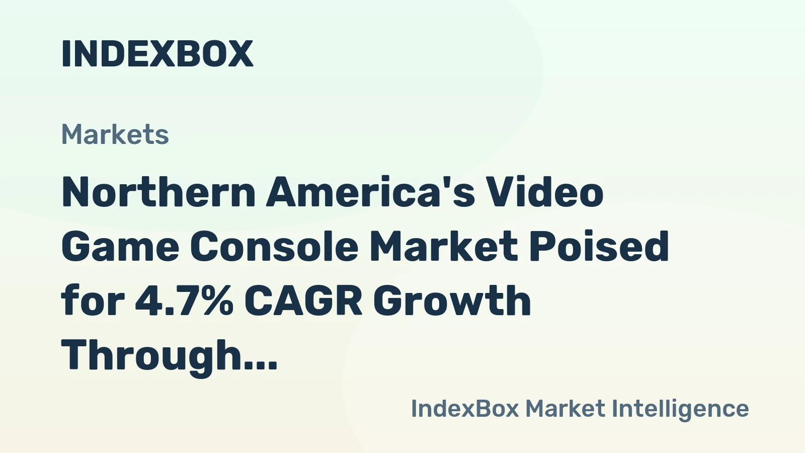 Northern America's Video Game Console Market Poised for 4.7% CAGR Growth Through 2035