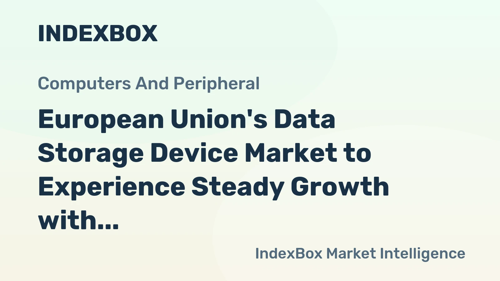 European Union's Data Storage Device Market to Experience Steady Growth with 2.9% CAGR in Volume and 4.4% CAGR in Value by 2035