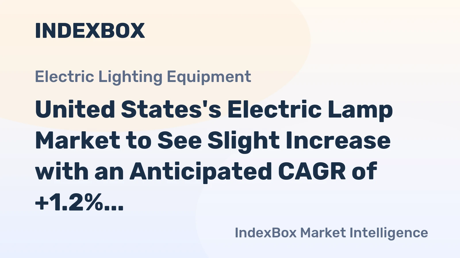 United States's Electric Lamp Market to See Slight Increase with an Anticipated CAGR of +1.2% over the Next Decade