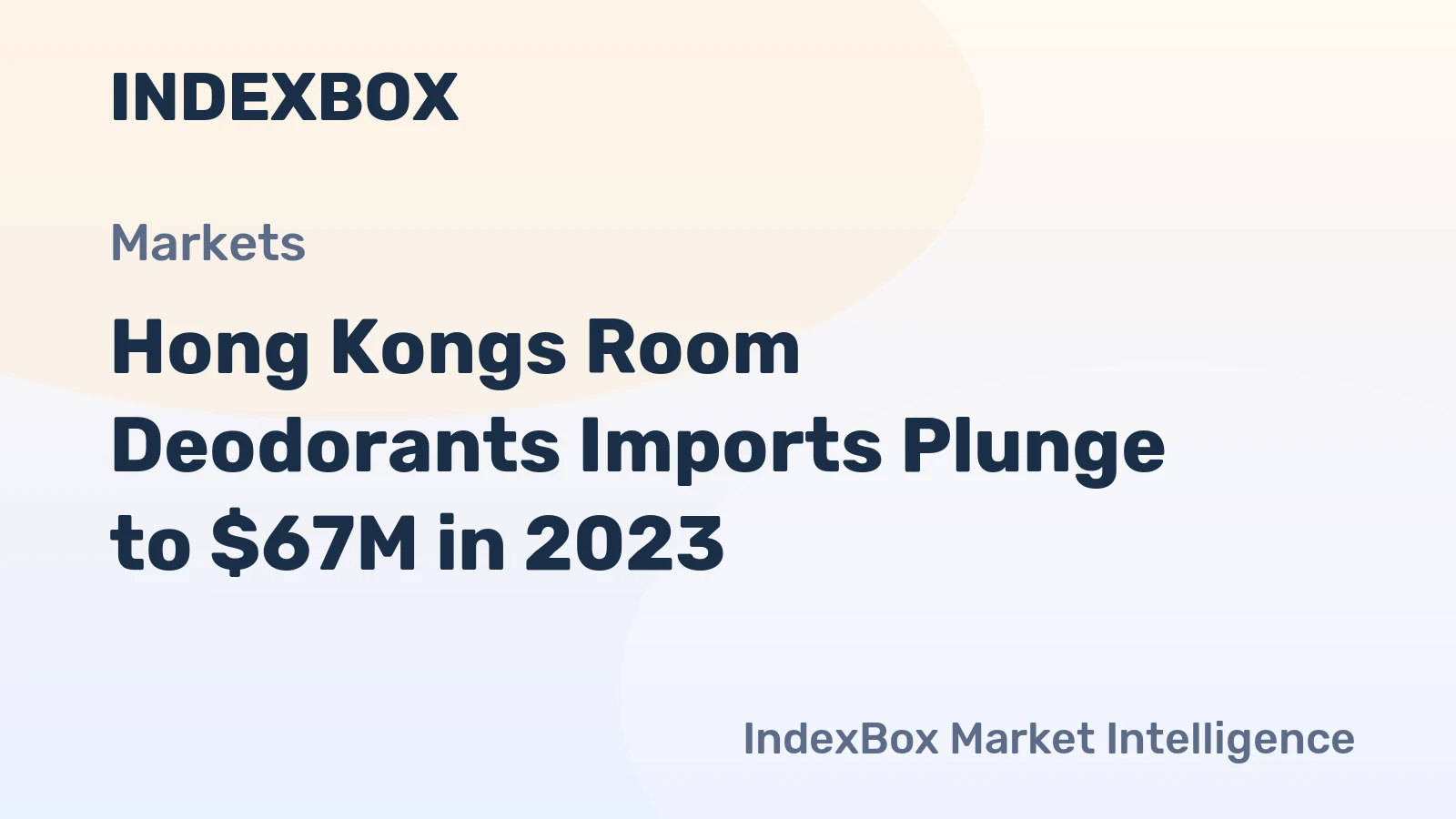 Hong Kongs Room Deodorants Imports Plunge to $67M in 2023