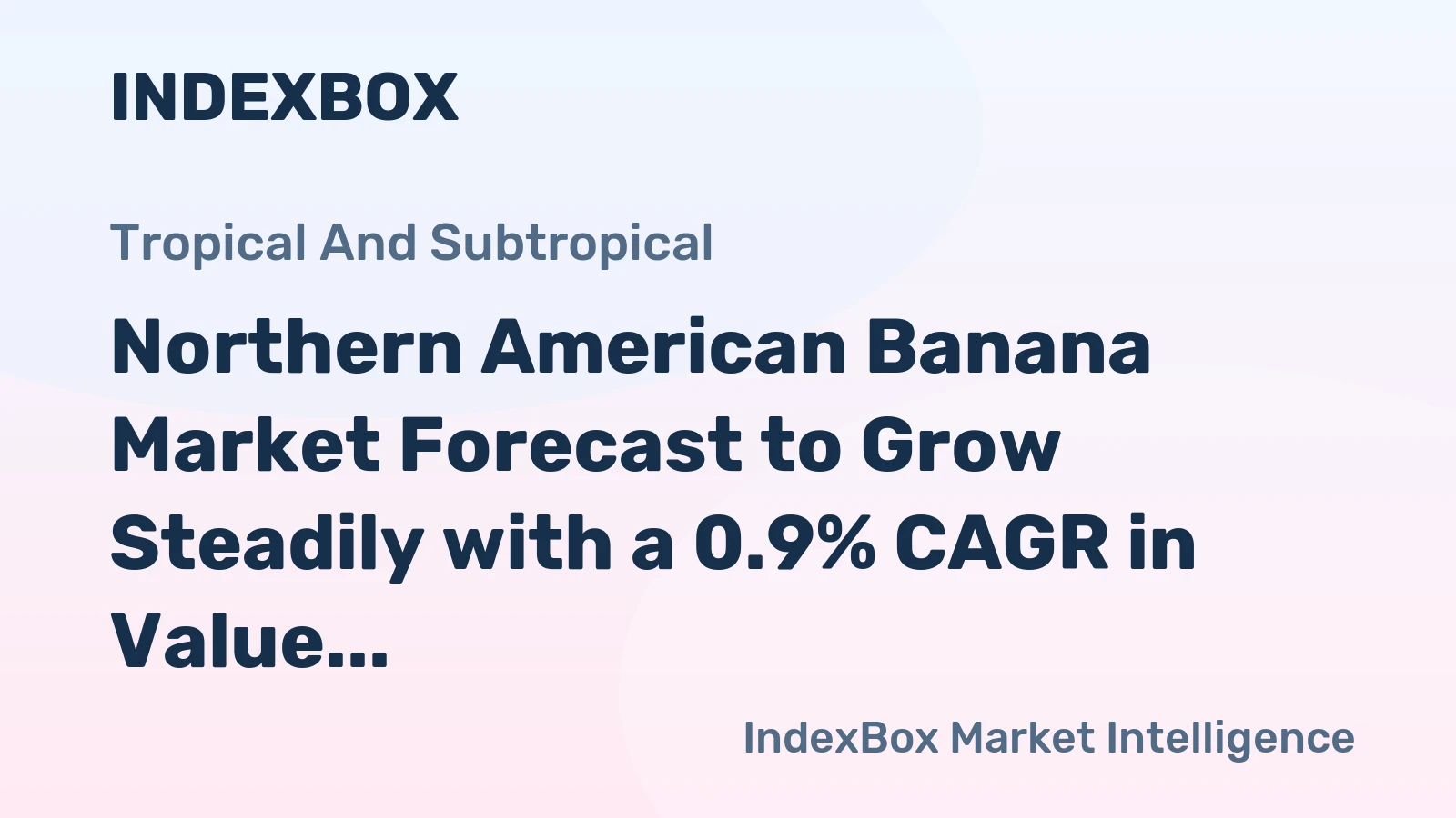 Northern American Banana Market Forecast to Grow Steadily with a 0.9% CAGR in Value Through 2035