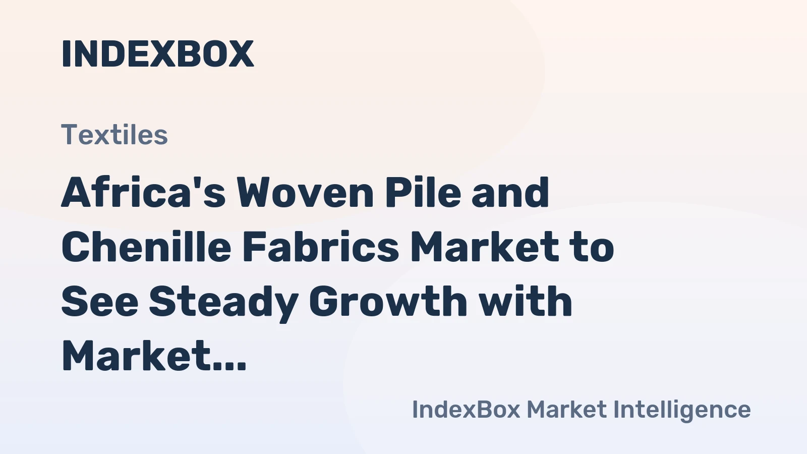 Africa's Woven Pile and Chenille Fabrics Market to See Steady Growth with Market Volume Reaching 26K Tons and Market Value Reaching $179M by 2035