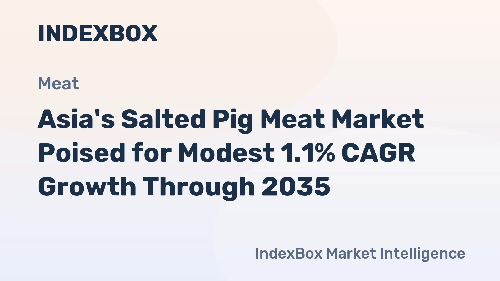 Asia's Salted Pig Meat Market Poised for Modest 1.1% CAGR Growth Through 2035