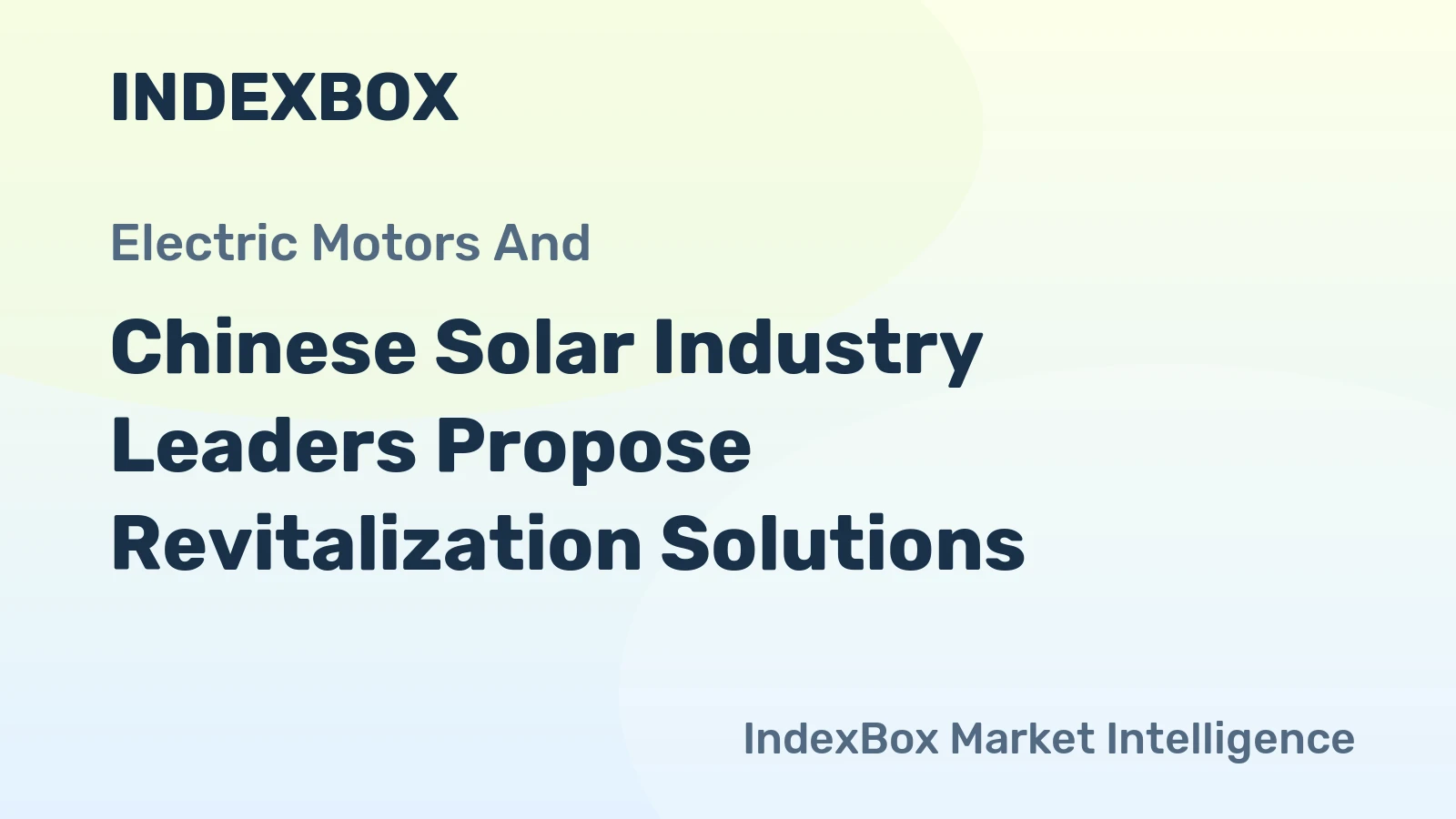 Chinese Solar Industry Leaders Propose Revitalization Solutions