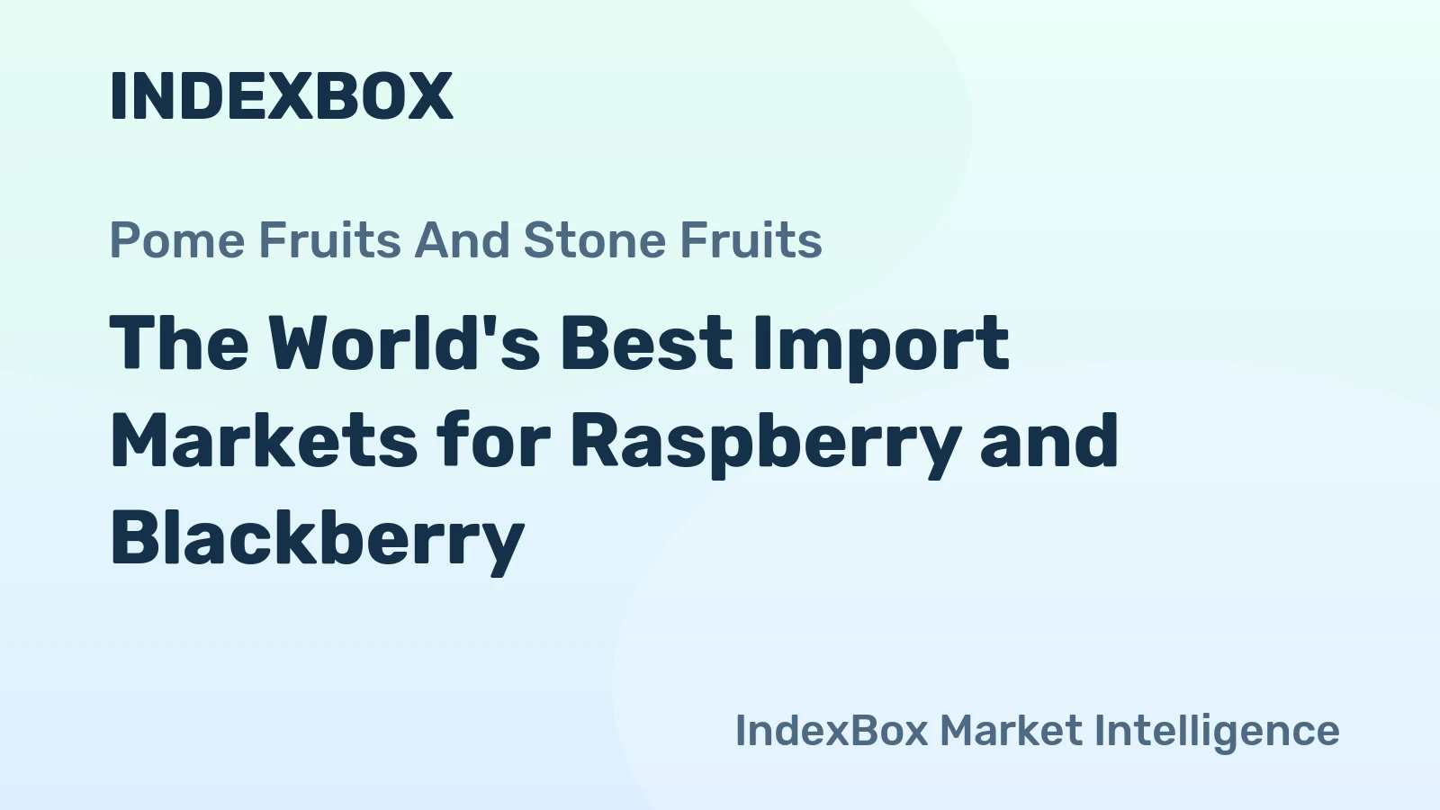 The World's Best Import Markets for Raspberry and Blackberry