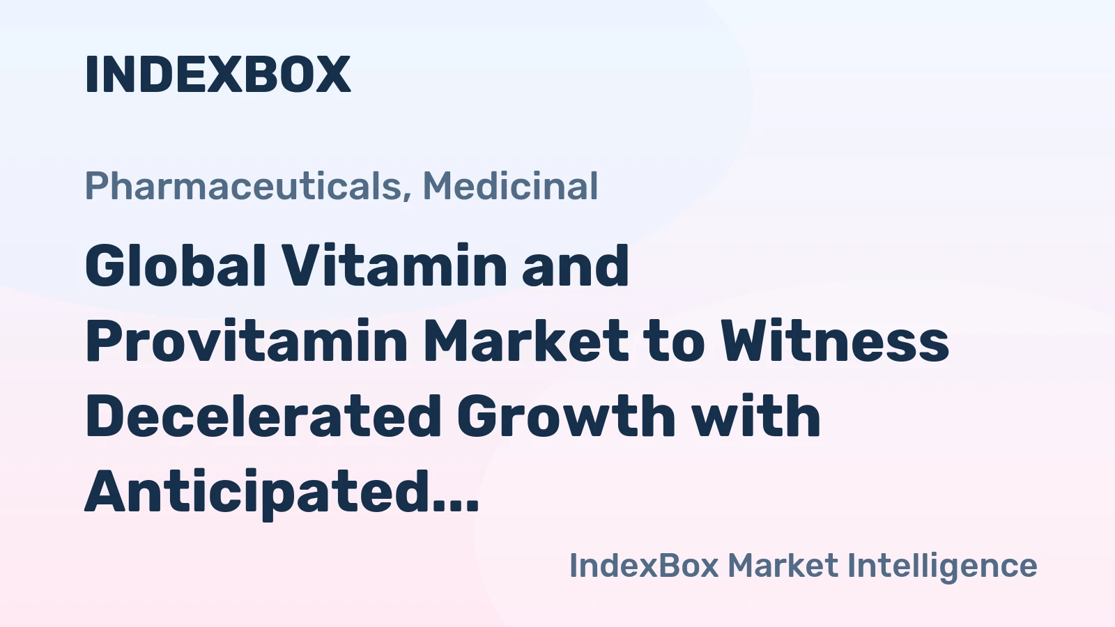 Global Vitamin and Provitamin Market to Witness Decelerated Growth with Anticipated CAGR of +1.5% from 2024 to 2035