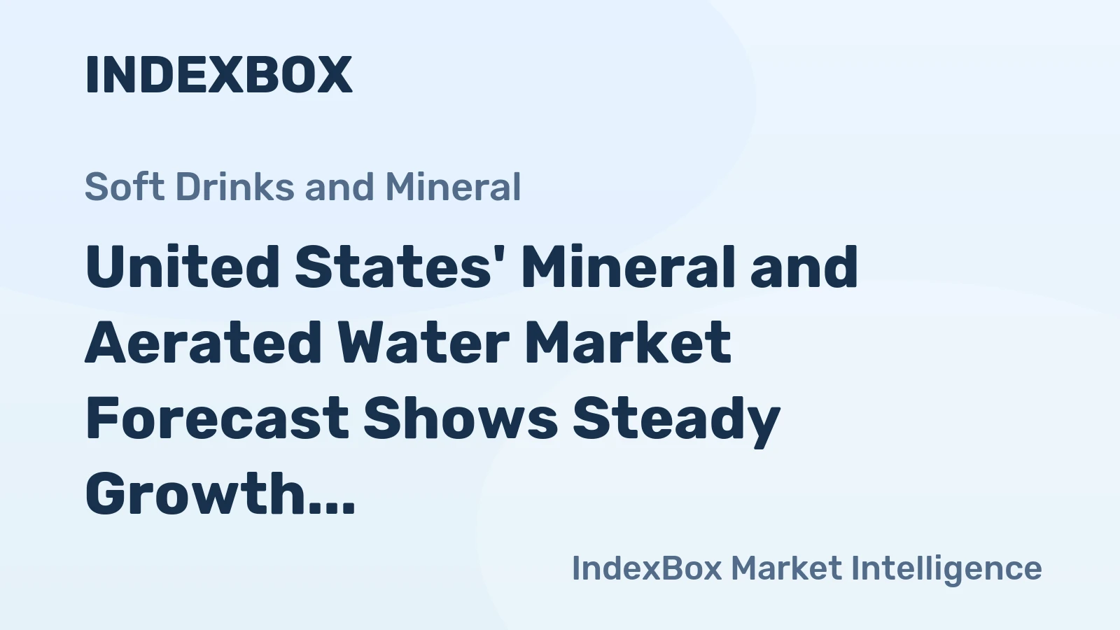 United States' Mineral and Aerated Water Market Forecast Shows Steady Growth with 0.2% Volume CAGR