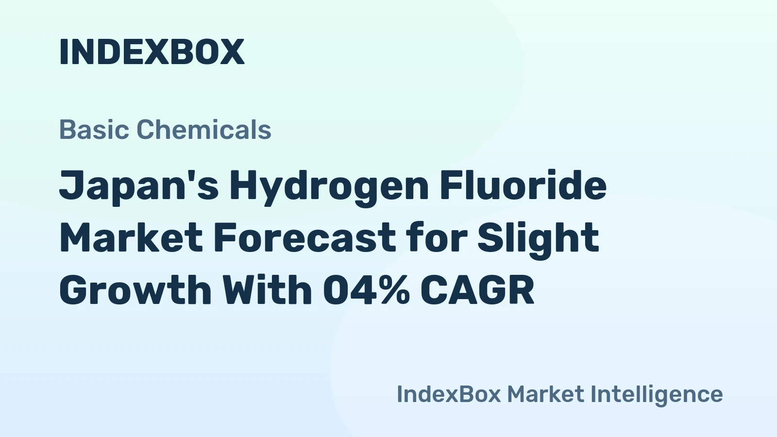 Japan's Hydrogen Fluoride Market Forecast for Slight Growth With 04% CAGR
