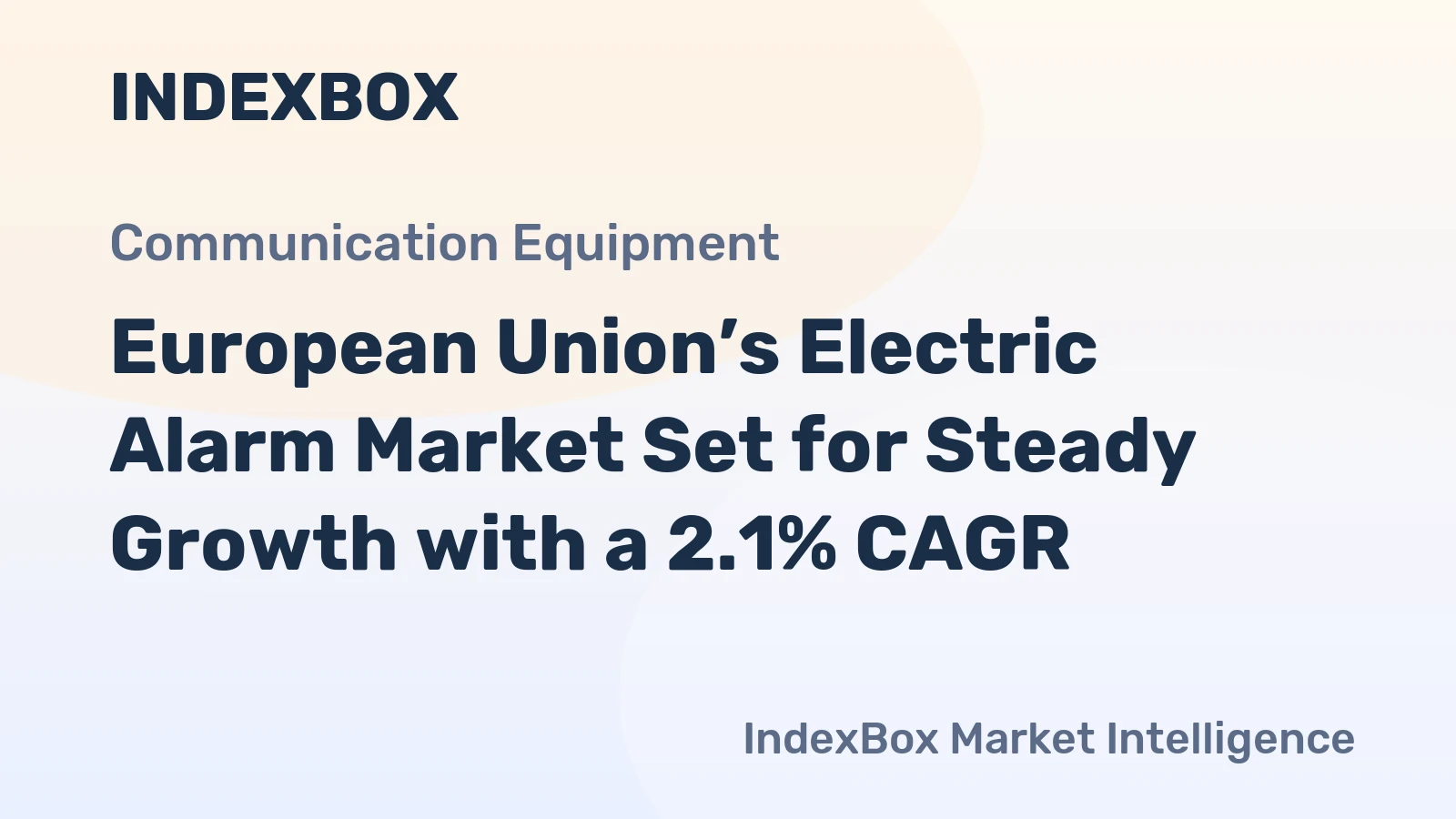 European Union’s Electric Alarm Market Set for Steady Growth with a 2.1% CAGR