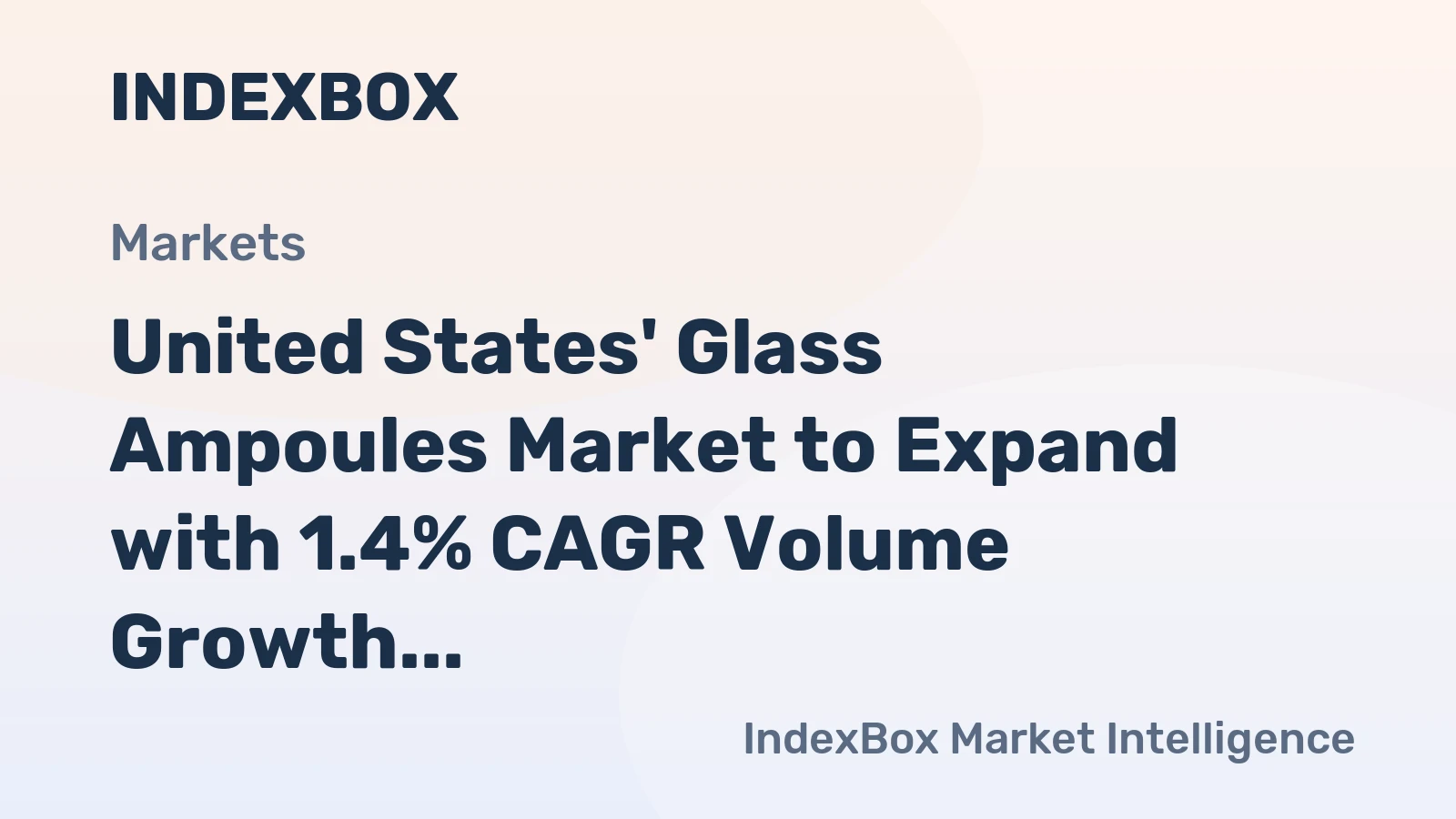 United States' Glass Ampoules Market to Expand with 1.4% CAGR Volume Growth Through 2035