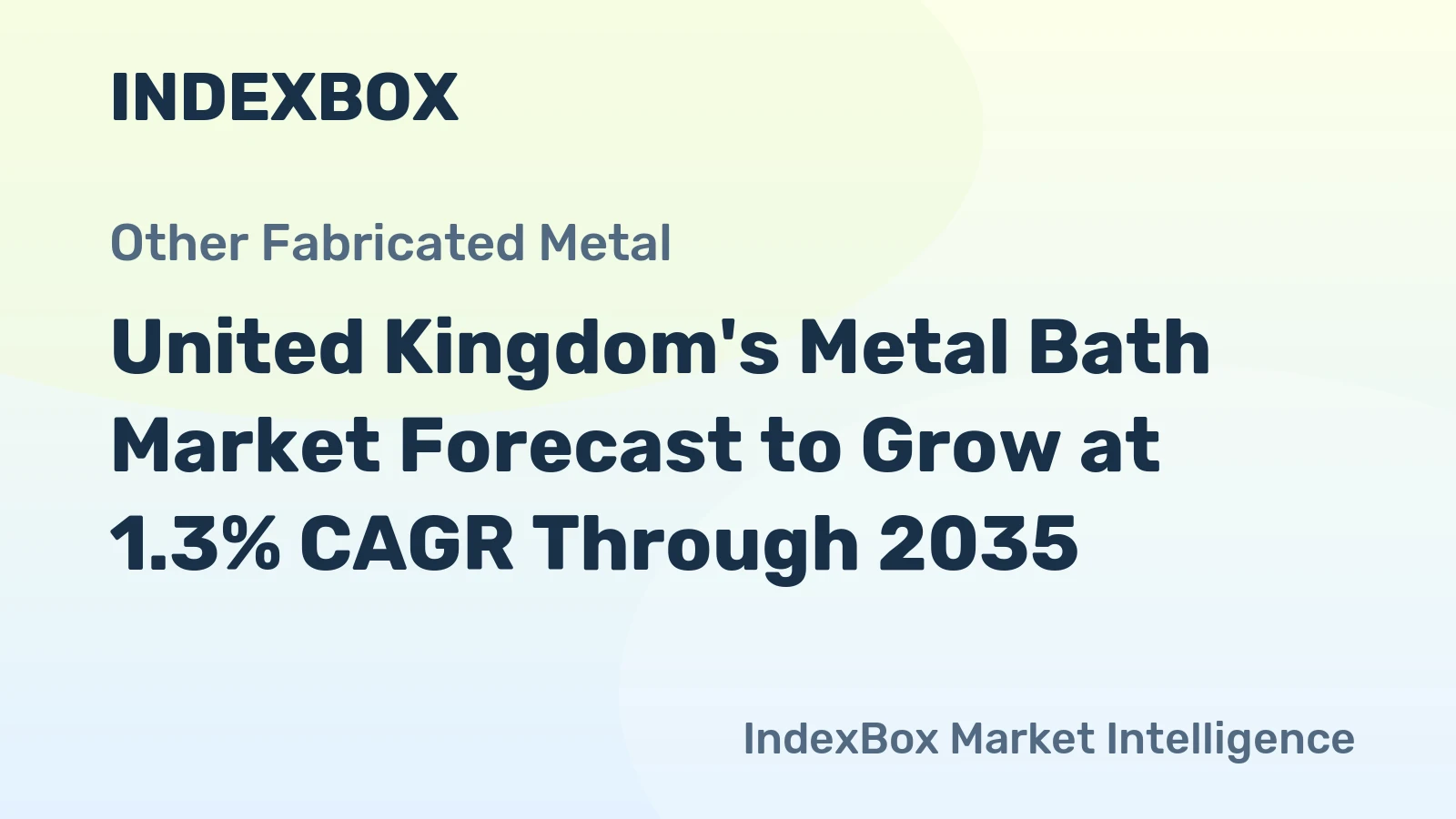 United Kingdom's Metal Bath Market Forecast to Grow at 1.3% CAGR Through 2035