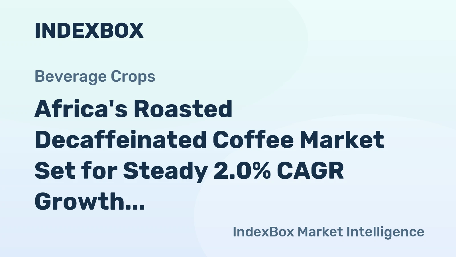 Africa's Roasted Decaffeinated Coffee Market Set for Steady 2.0% CAGR Growth Through 2035