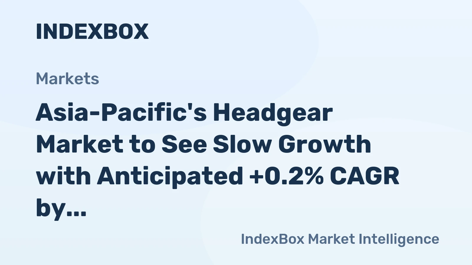 Asia-Pacific's Headgear Market to See Slow Growth with Anticipated +0.2% CAGR by 2035