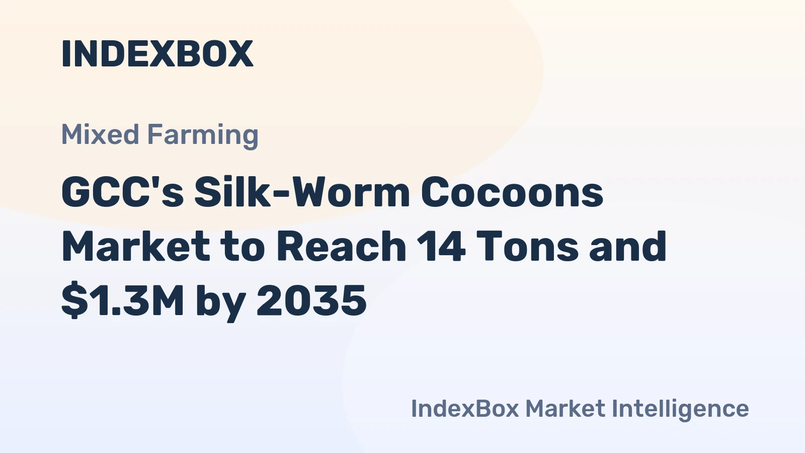 GCC's Silk-Worm Cocoons Market to Reach 14 Tons and $1.3M by 2035