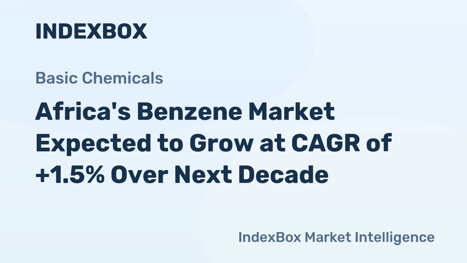 Africa's Benzene Market Expected to Grow at CAGR of +1.5% Over Next Decade