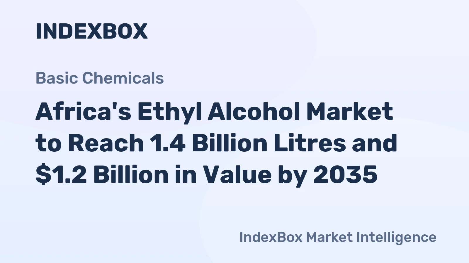 Africa's Ethyl Alcohol Market to Reach 1.4 Billion Litres and $1.2 Billion in Value by 2035
