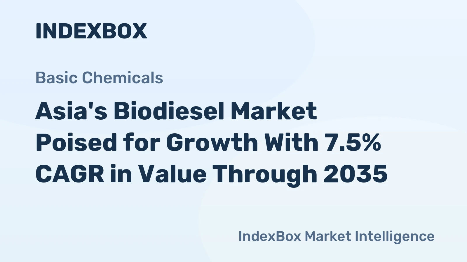 Asia's Biodiesel Market Poised for Growth With 7.5% CAGR in Value Through 2035