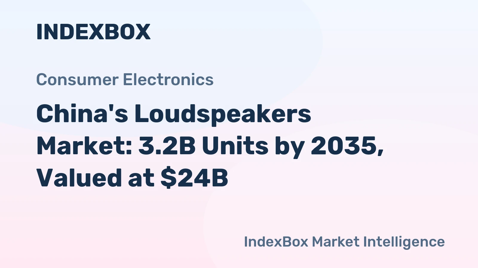 China's Loudspeakers Market: 3.2B Units by 2035, Valued at $24B