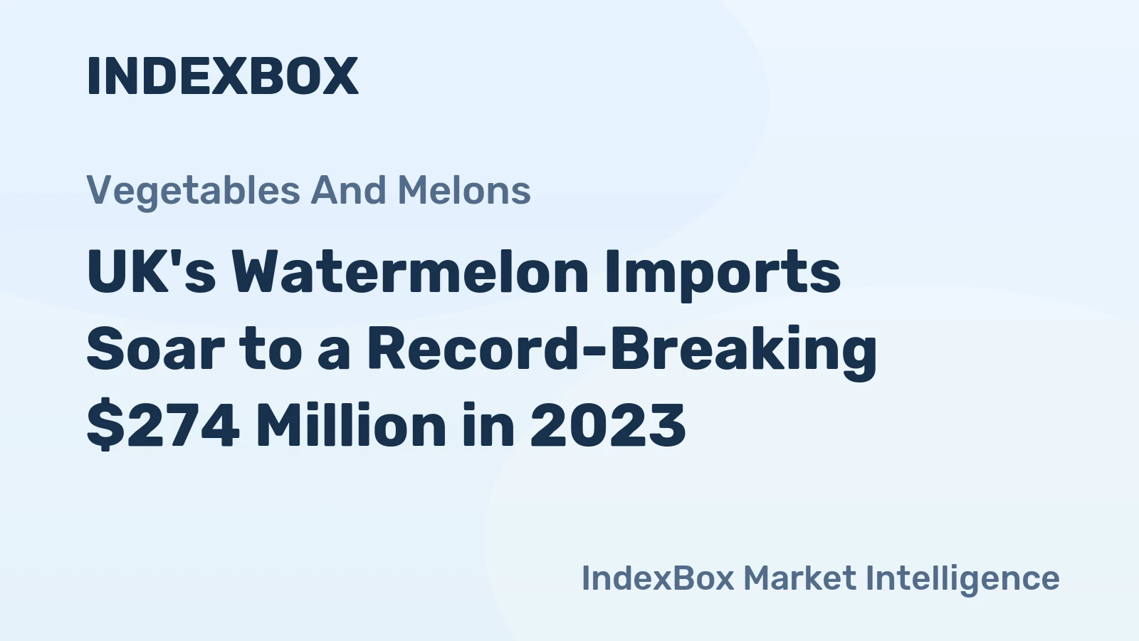 UK's Watermelon Imports Soar to a Record-Breaking $274 Million in 2023