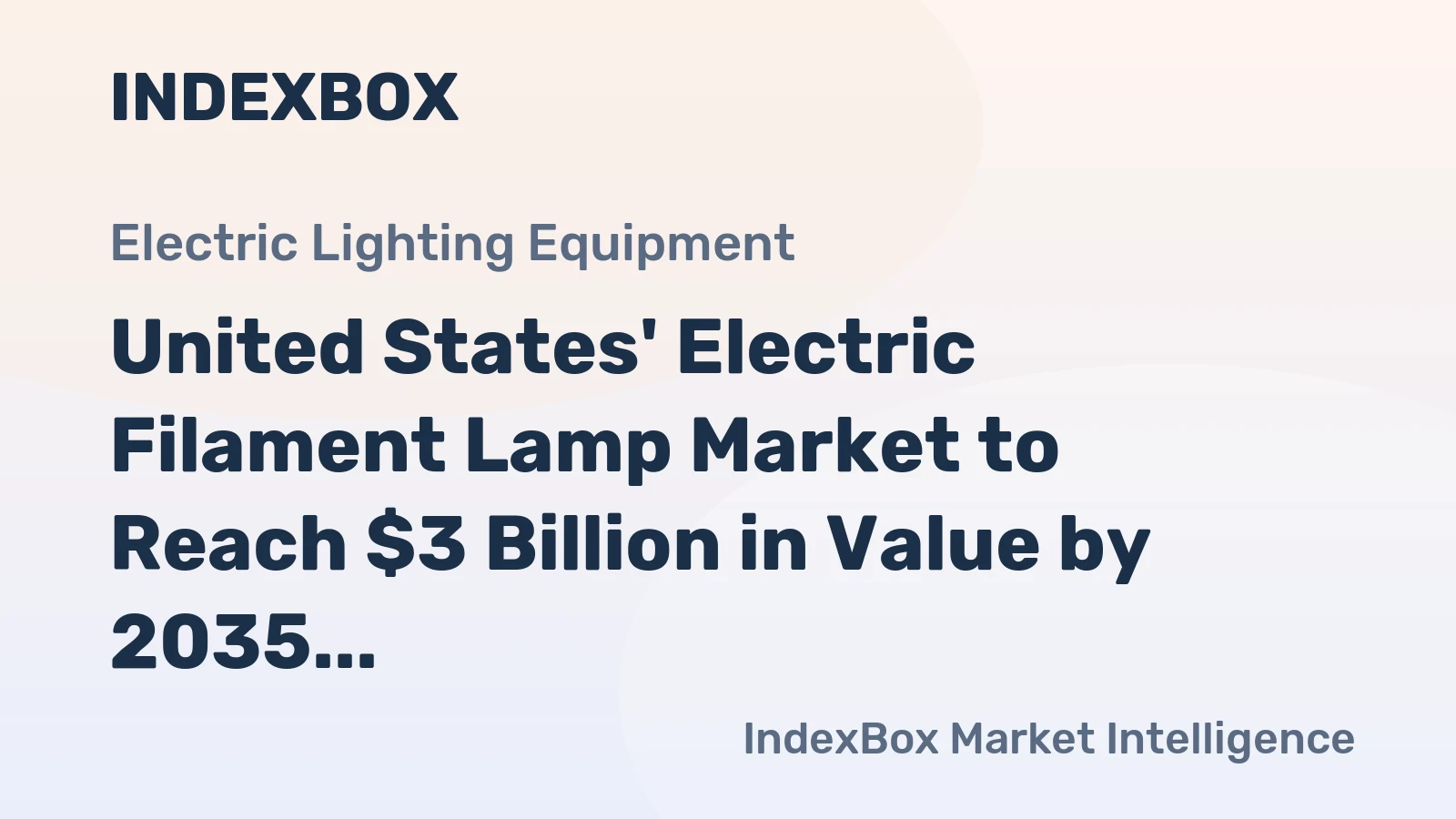 United States' Electric Filament Lamp Market to Reach $3 Billion in Value by 2035