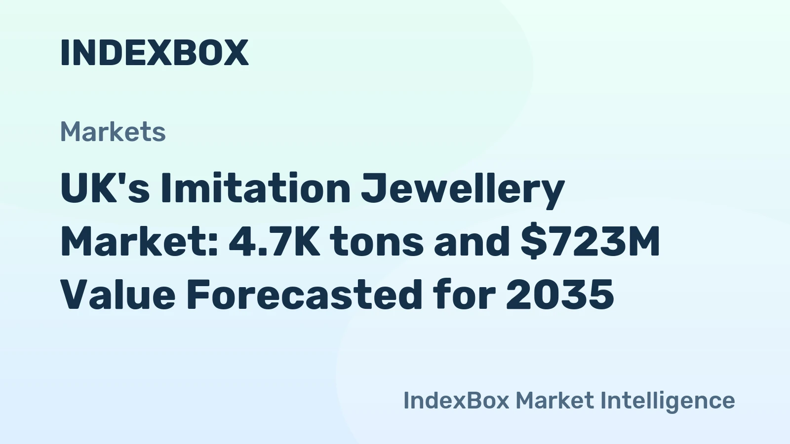 UK's Imitation Jewellery Market: 4.7K tons and $723M Value Forecasted for 2035