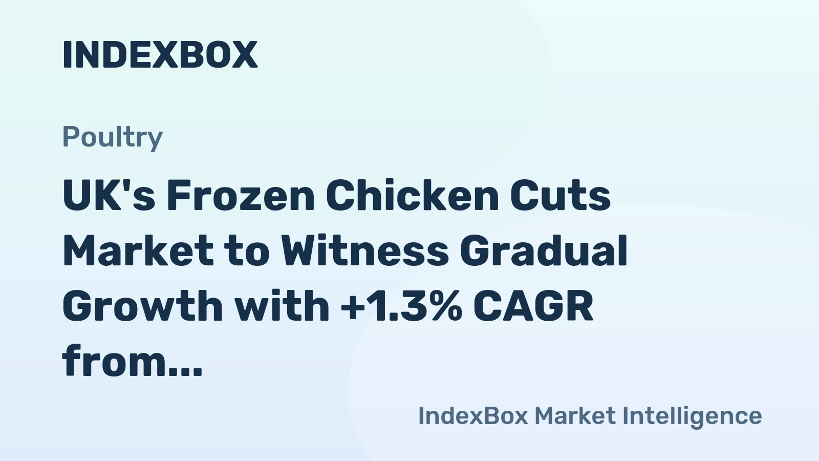 UK's Frozen Chicken Cuts Market to Witness Gradual Growth with +1.3% CAGR from 2024-2035