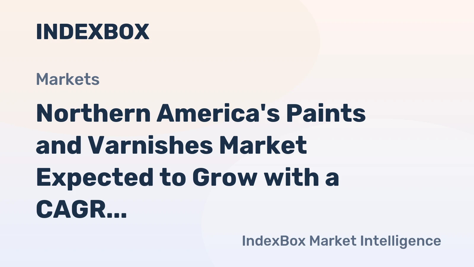 Northern America's Paints and Varnishes Market Expected to Grow with a CAGR of +0.1% from 2024 to 2035