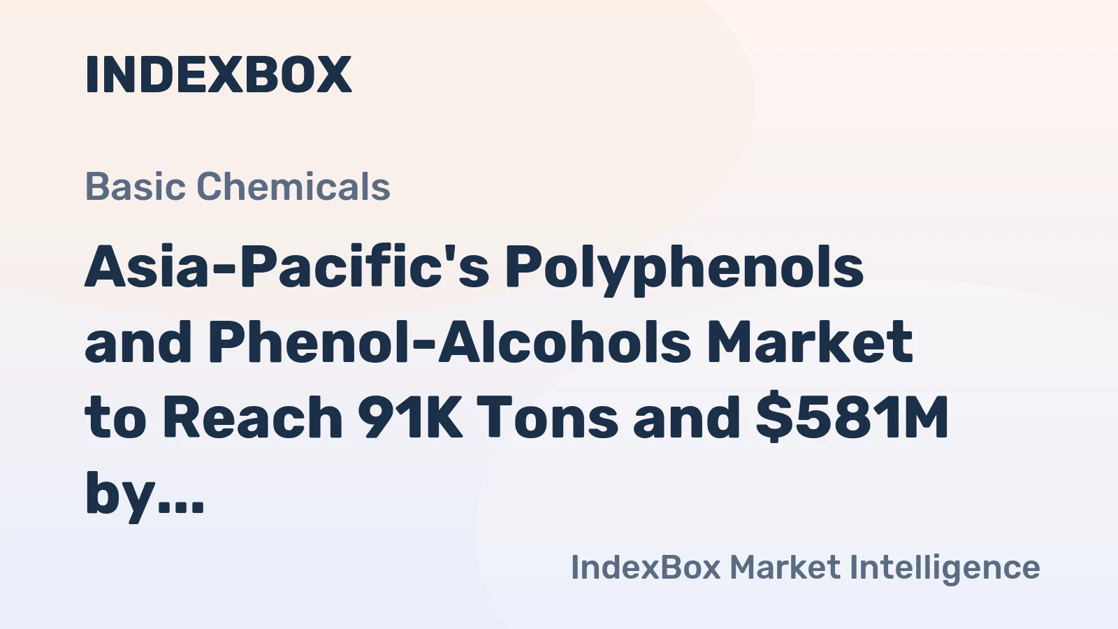 Asia-Pacific's Polyphenols and Phenol-Alcohols Market to Reach 91K Tons and $581M by 2035