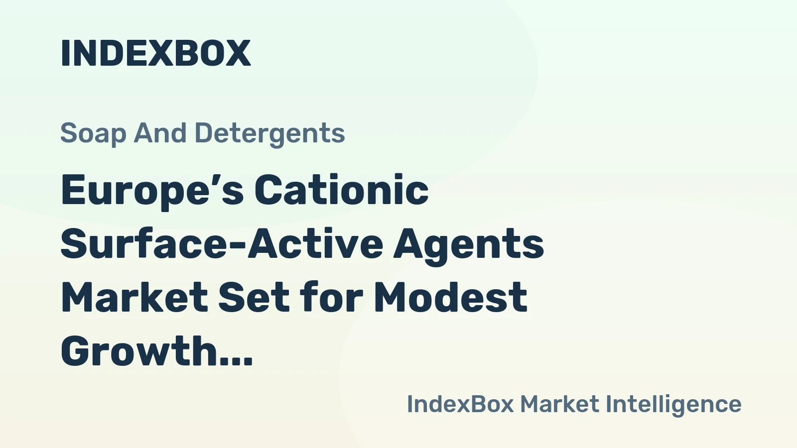 Europe’s Cationic Surface-Active Agents Market Set for Modest Growth to $1.4B and 475K Tons by 2035