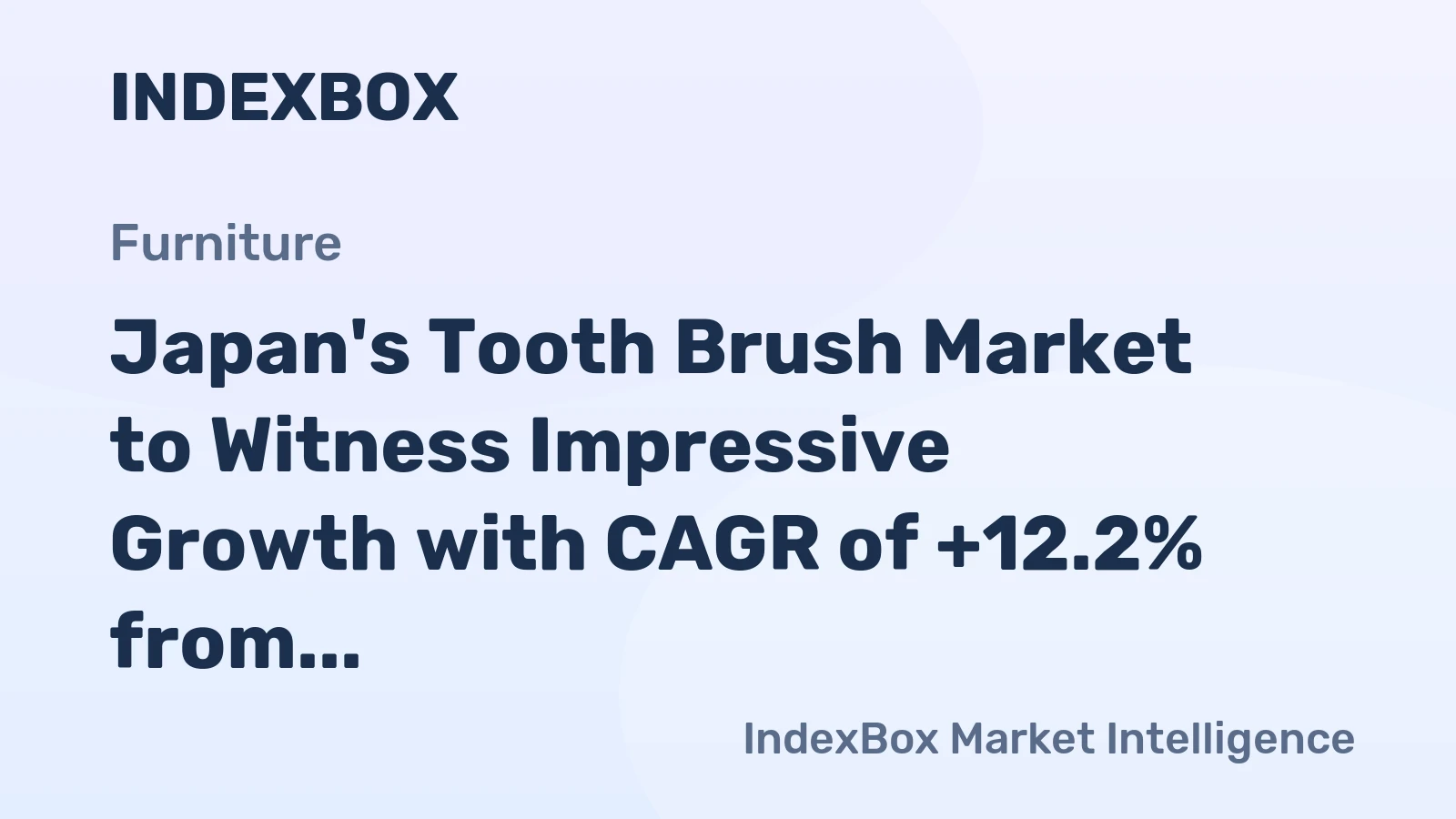 Japan's Tooth Brush Market to Witness Impressive Growth with CAGR of +12.2% from 2024 to 2035