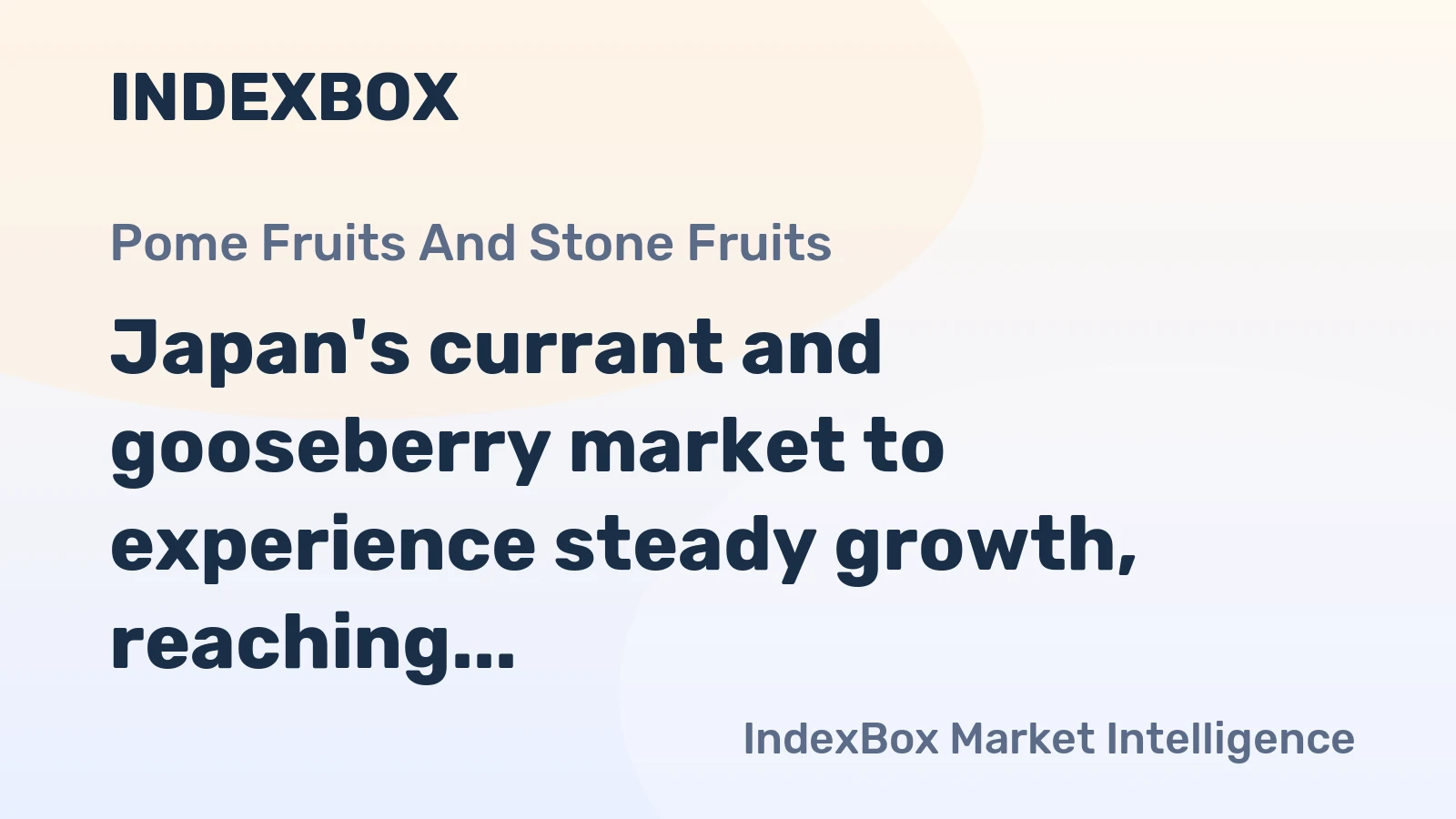 Japan's currant and gooseberry market to experience steady growth, reaching 18 tons and $229K by 2035.
