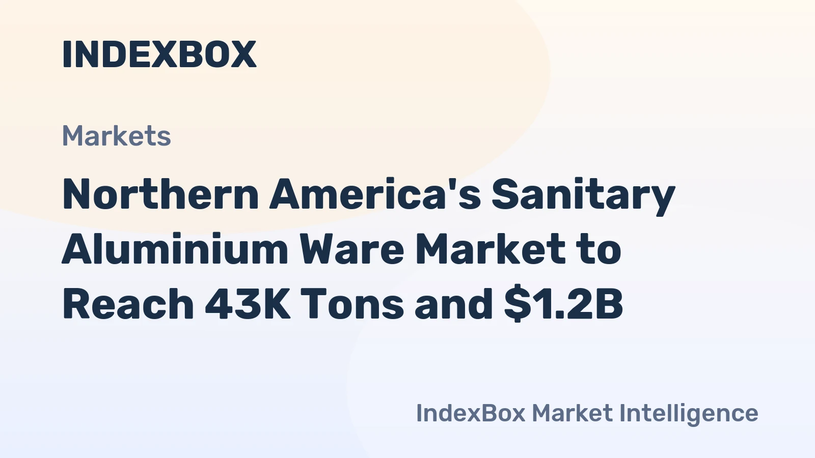 Northern America's Sanitary Aluminium Ware Market to Reach 43K Tons and $1.2B