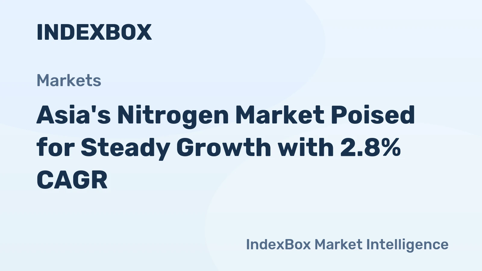 Asia's Nitrogen Market Poised for Steady Growth with 2.8% CAGR