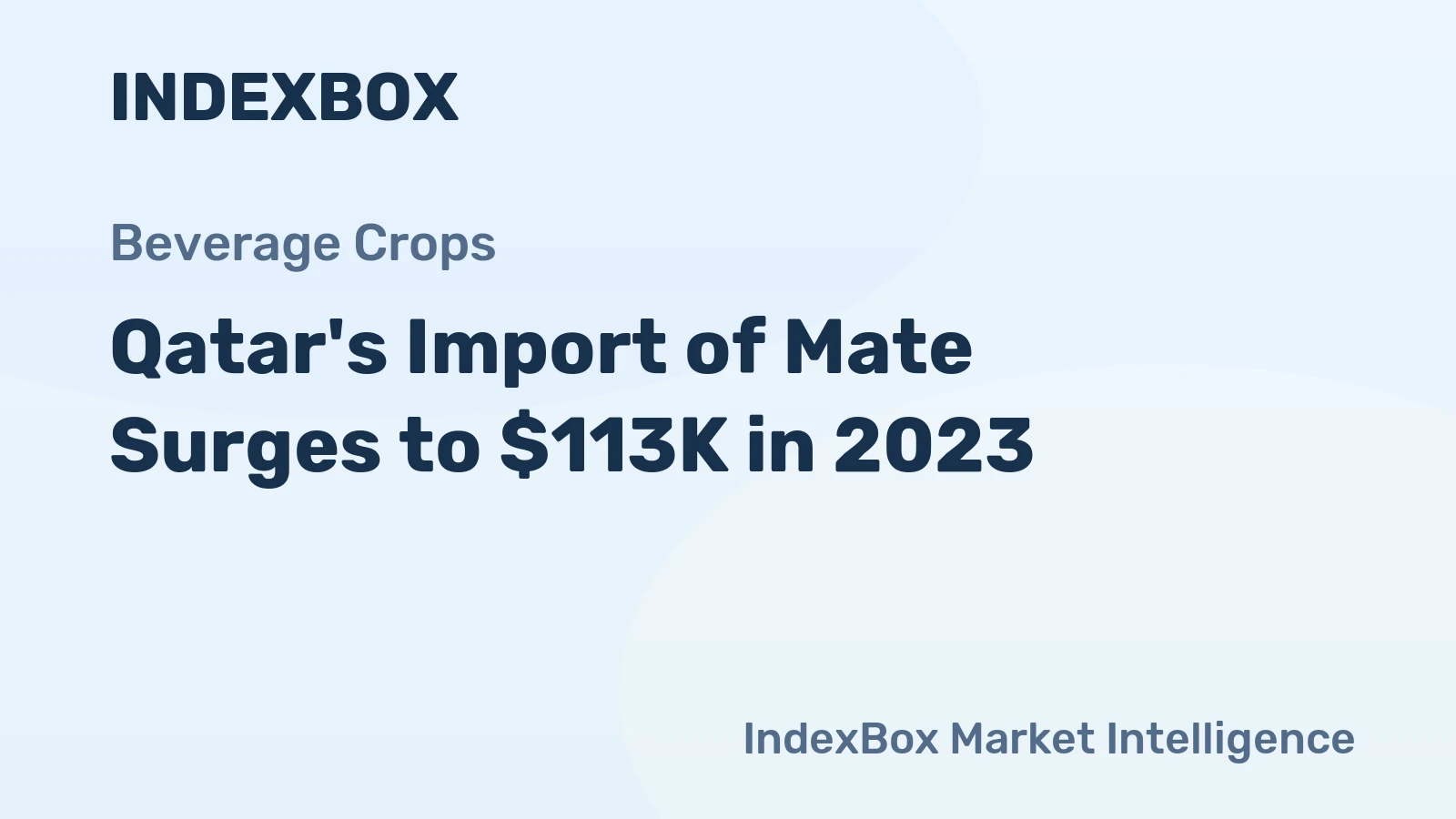 Qatar's Import of Mate Surges to $113K in 2023