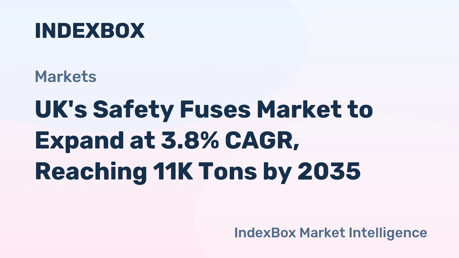 UK's Safety Fuses Market to Expand at 3.8% CAGR, Reaching 11K Tons by 2035