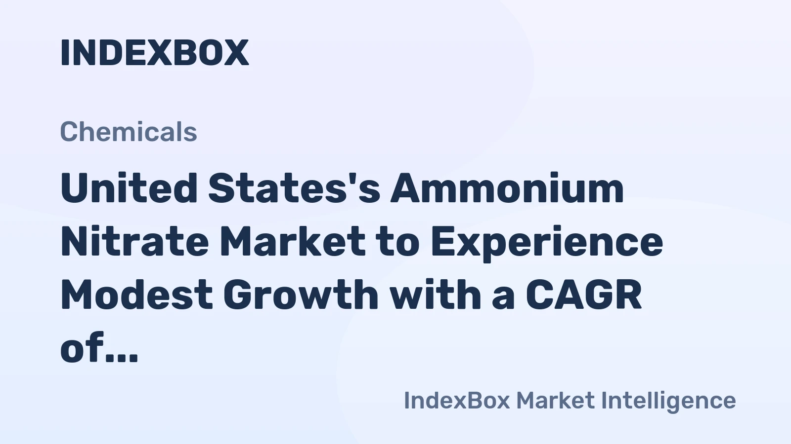 United States's Ammonium Nitrate Market to Experience Modest Growth with a CAGR of +1.5% from 2024 to 2035