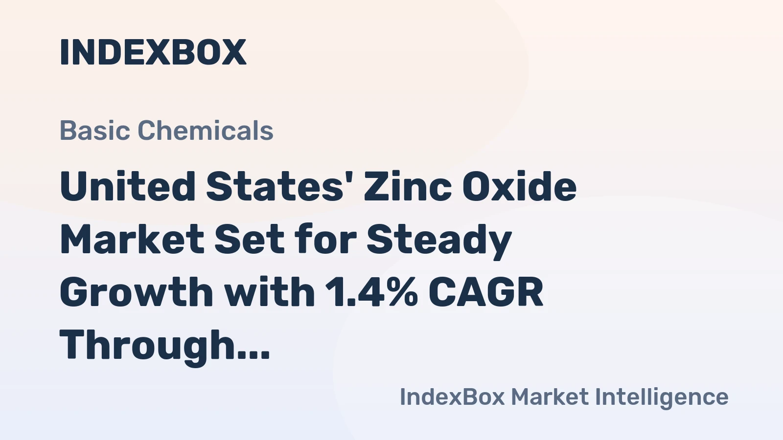 United States' Zinc Oxide Market Set for Steady Growth with 1.4% CAGR Through 2035