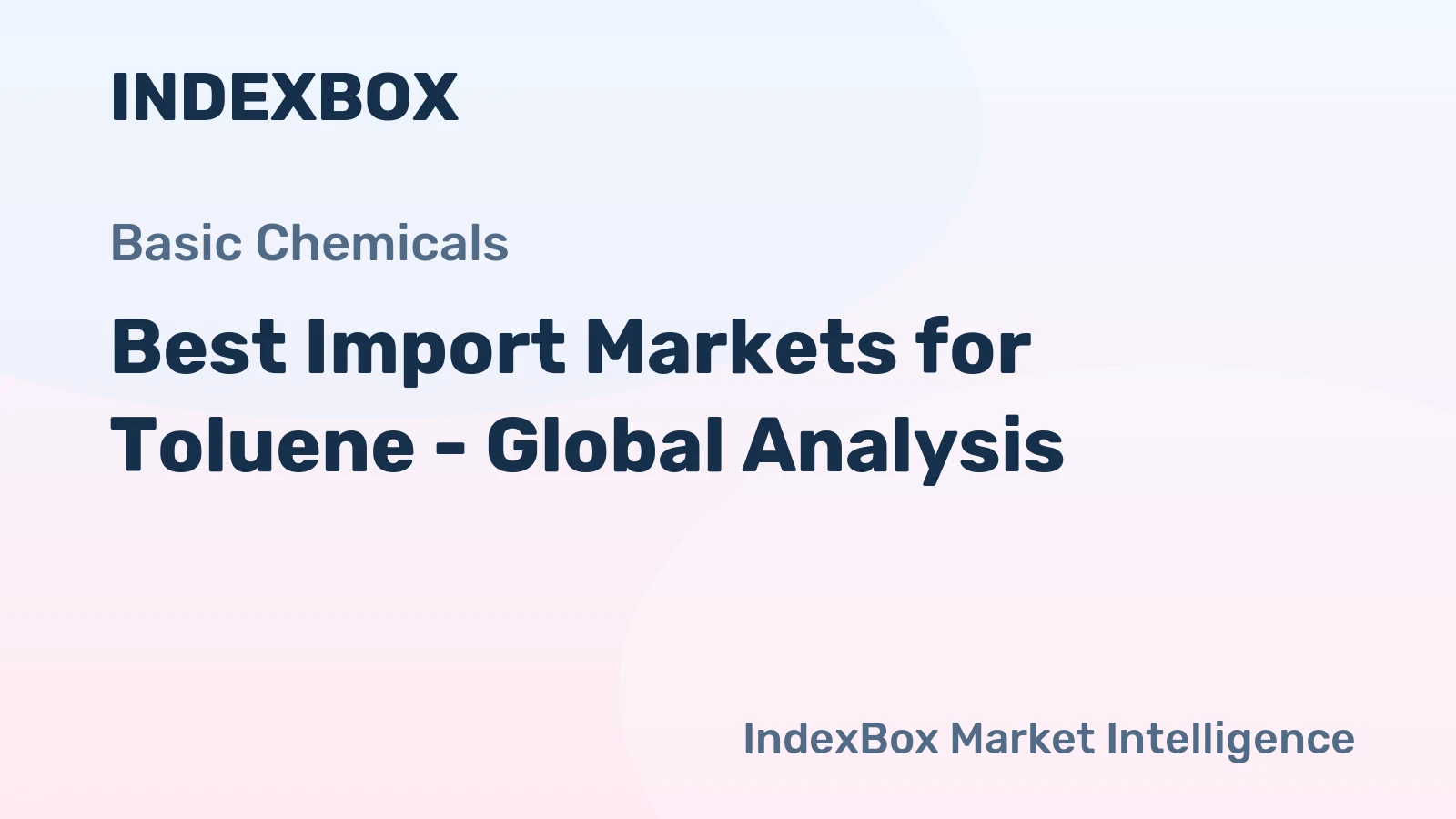 Best Import Markets for Toluene - Global Analysis