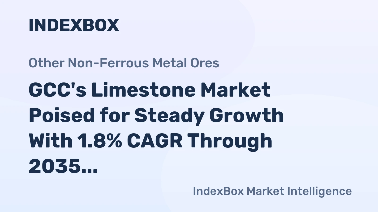 GCC's Limestone Market Poised for Steady Growth With 1.8% CAGR Through 2035
