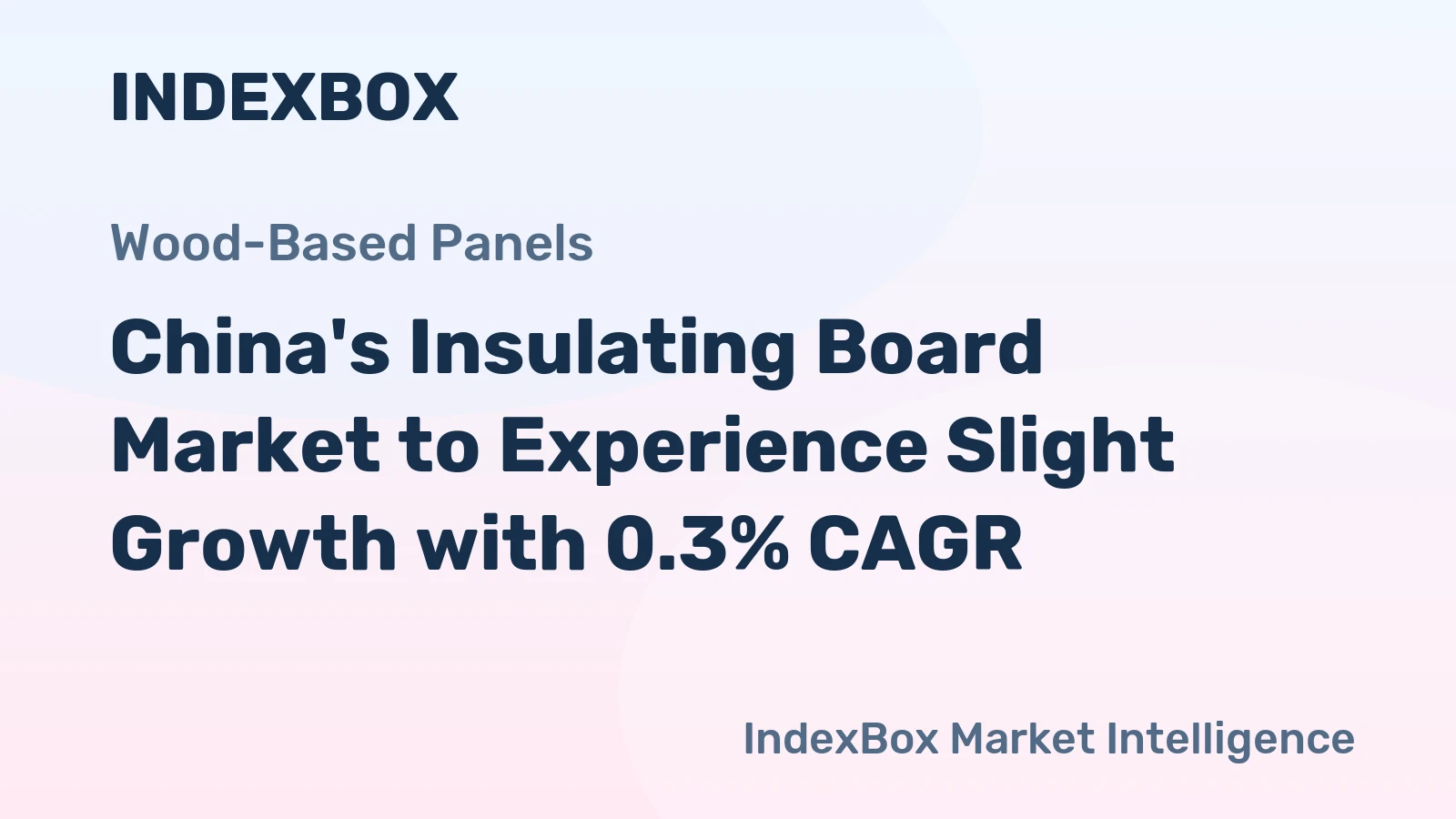 China's Insulating Board Market to Experience Slight Growth with 0.3% CAGR