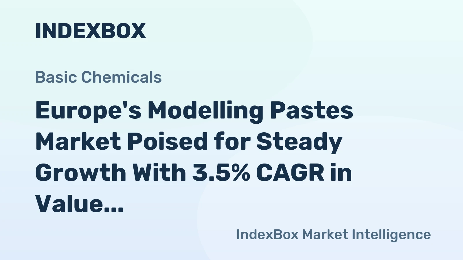 Europe's Modelling Pastes Market Poised for Steady Growth With 3.5% CAGR in Value